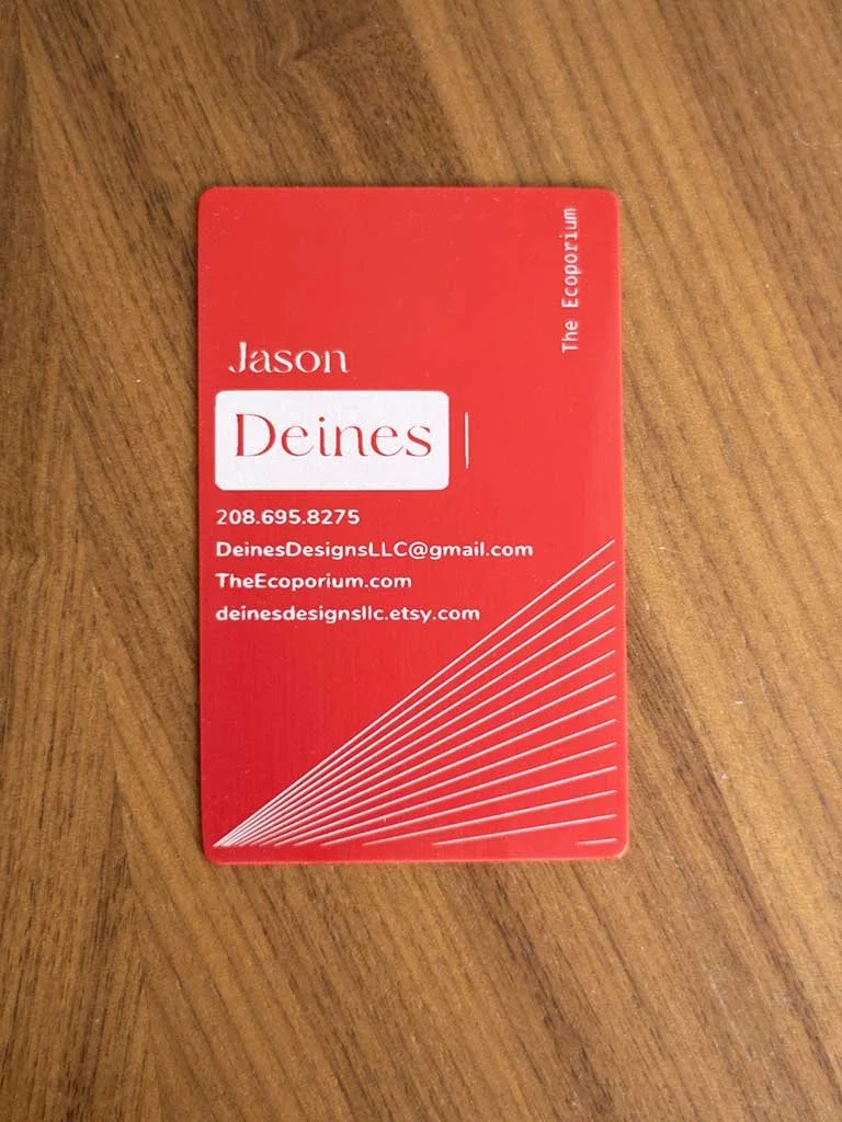 Aluminum Business Cards — The Ecoporium