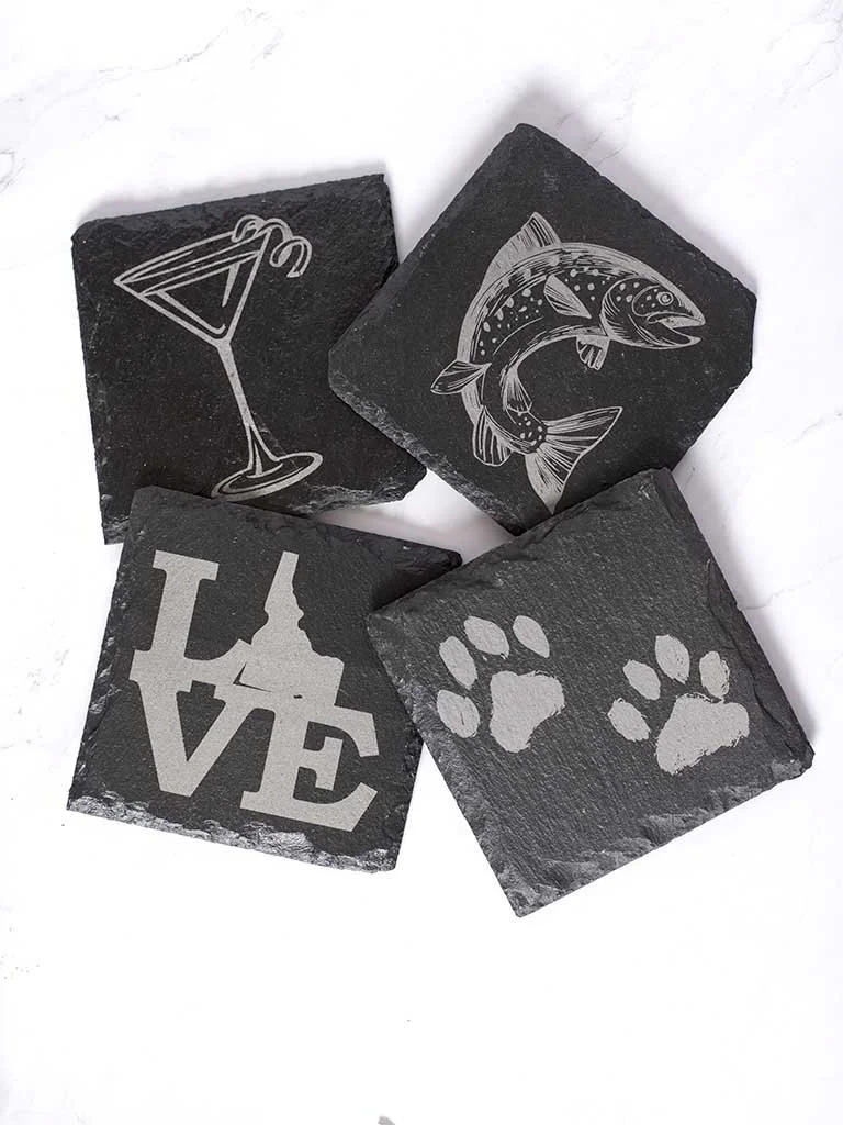 Square Natural Slate Coasters in Bulk — The Ecoporium