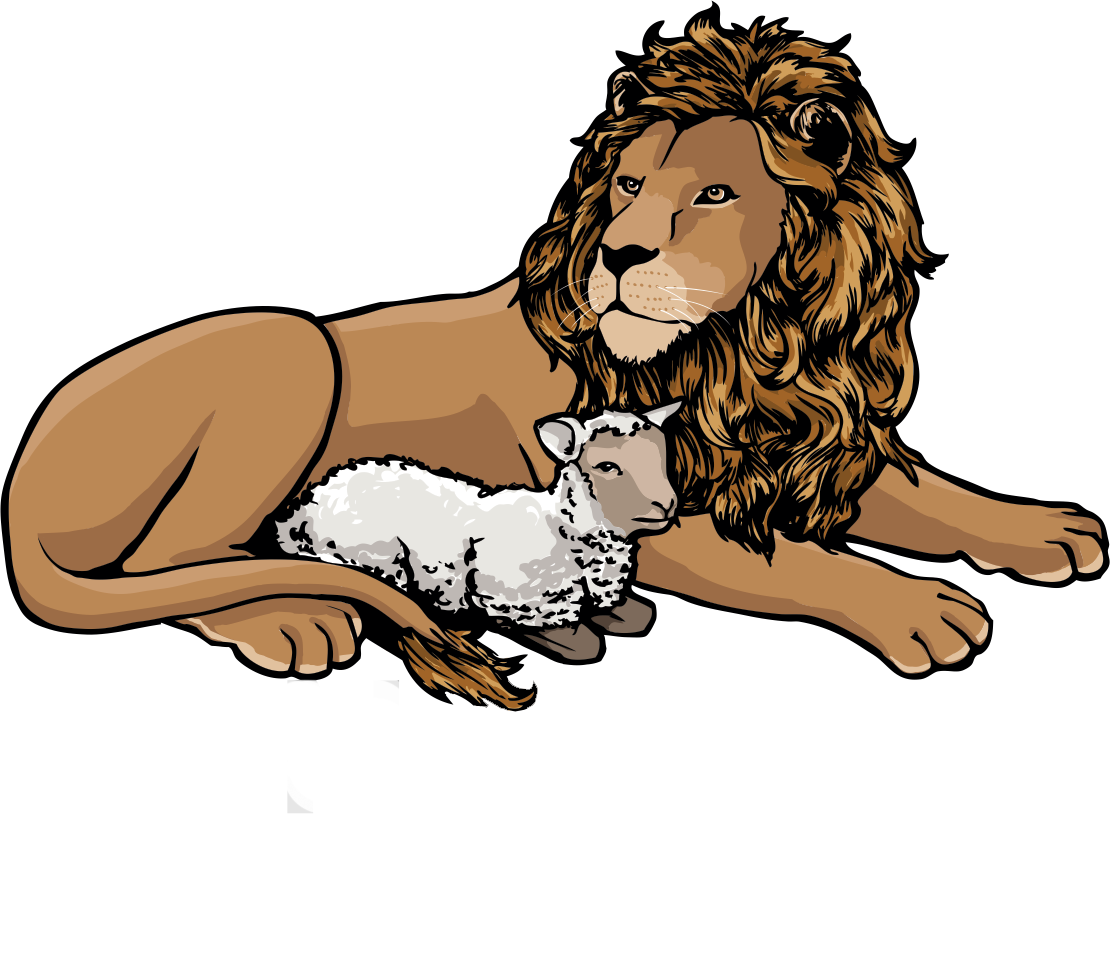 Lion And Lamb Royalty Free Clipart