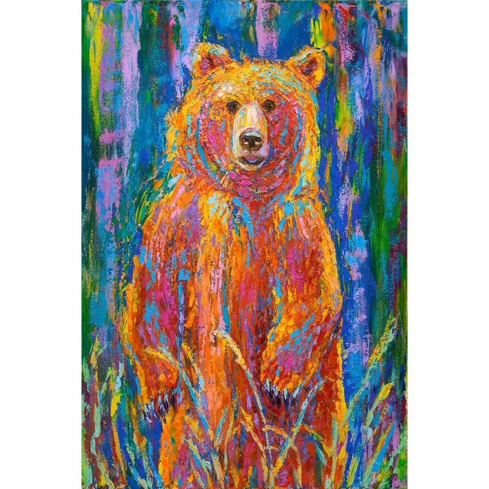 Grizzly Bear Standing Art