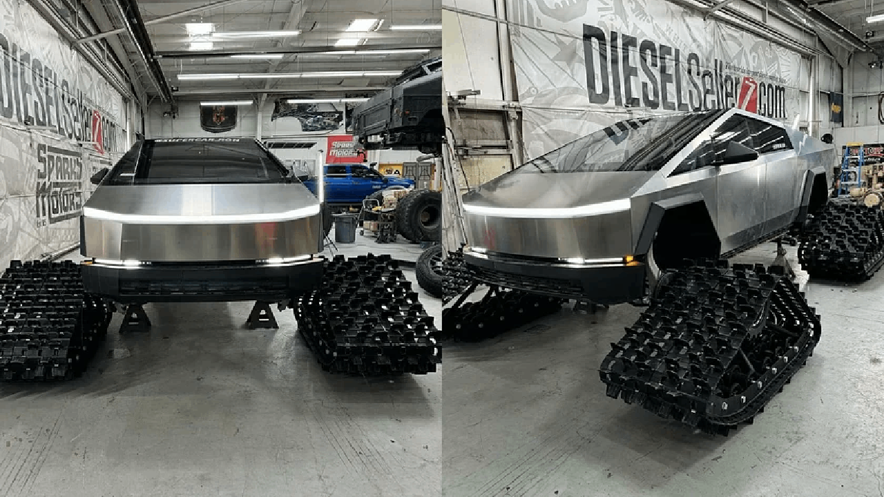 Cybertruck Snow Track Mod — The Tesla Space