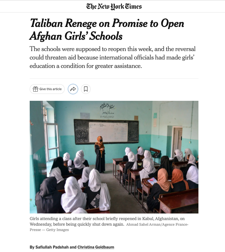 Girls' Education — Teachers Without Borders