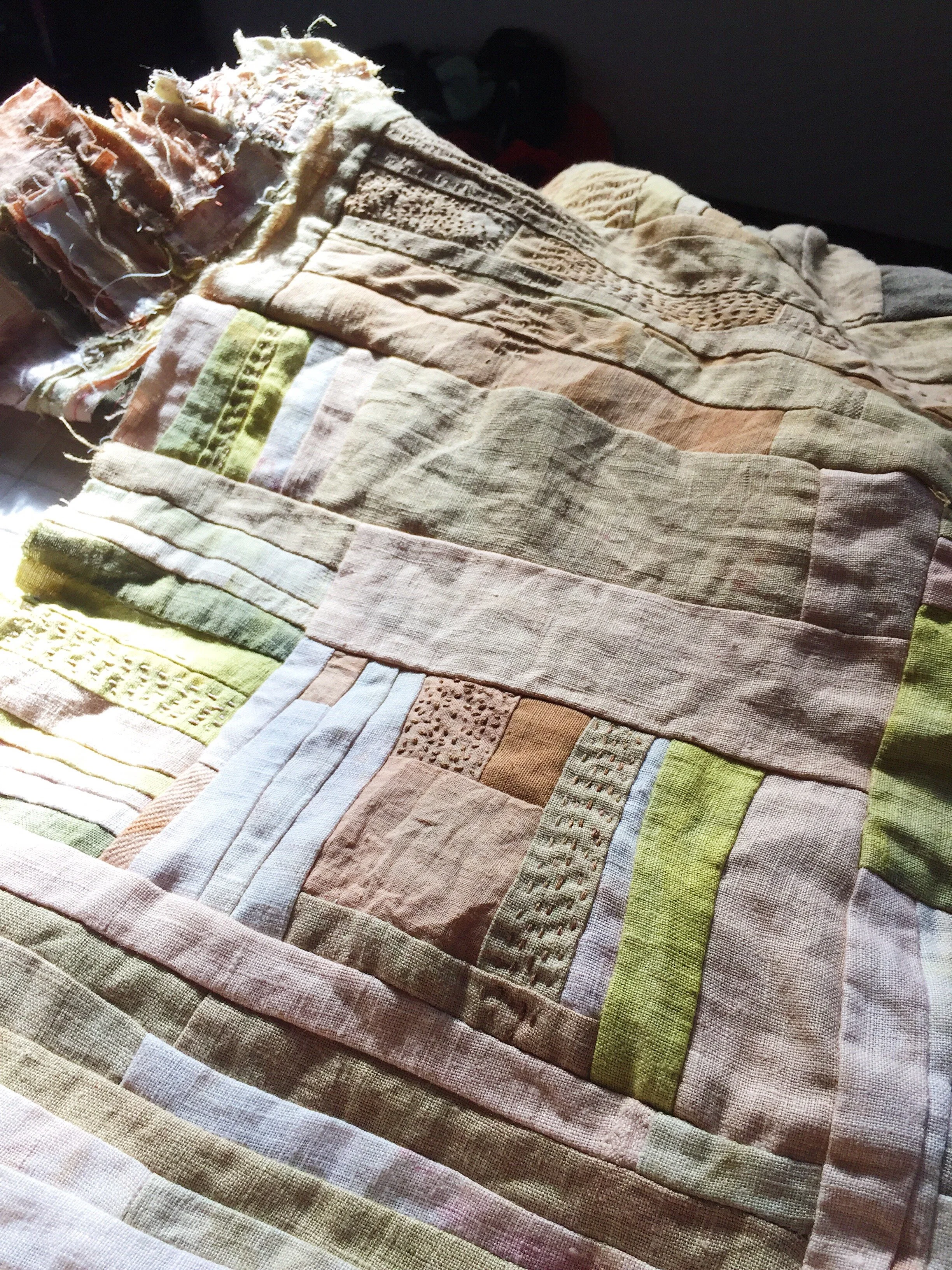 Landscape quilt - allowing curiosity to guide my stitching. — petalplum