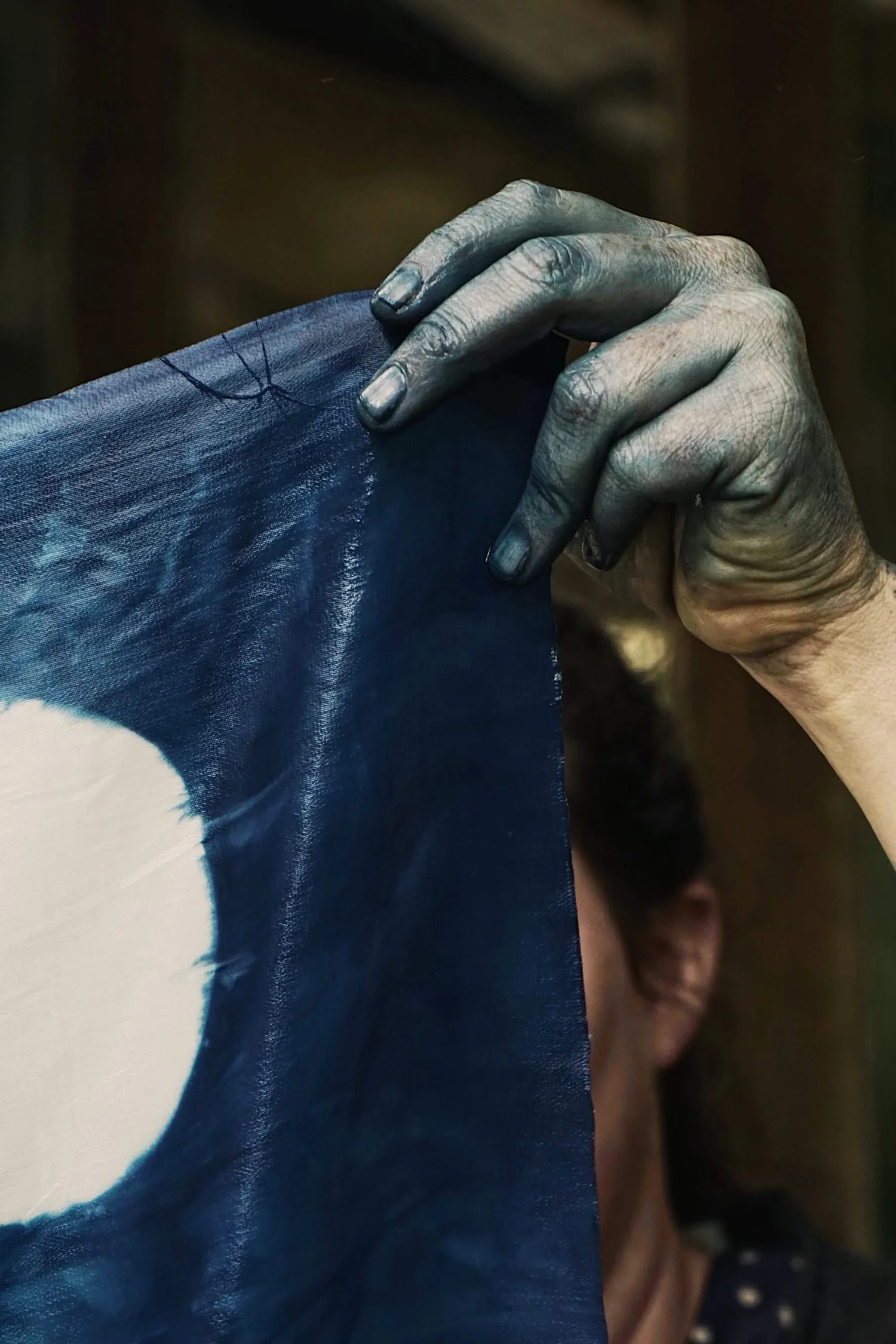 blue indigo fabric dyeing — petalplum