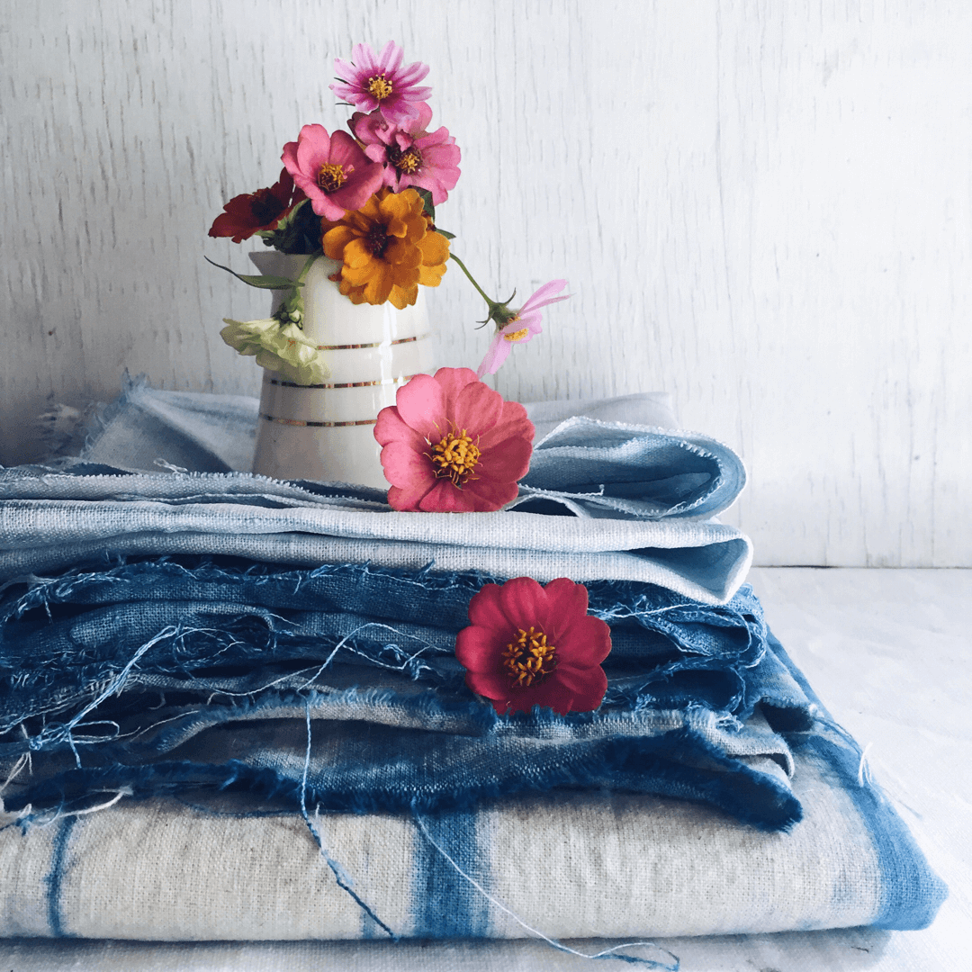 blue indigo fabric dyeing — petalplum