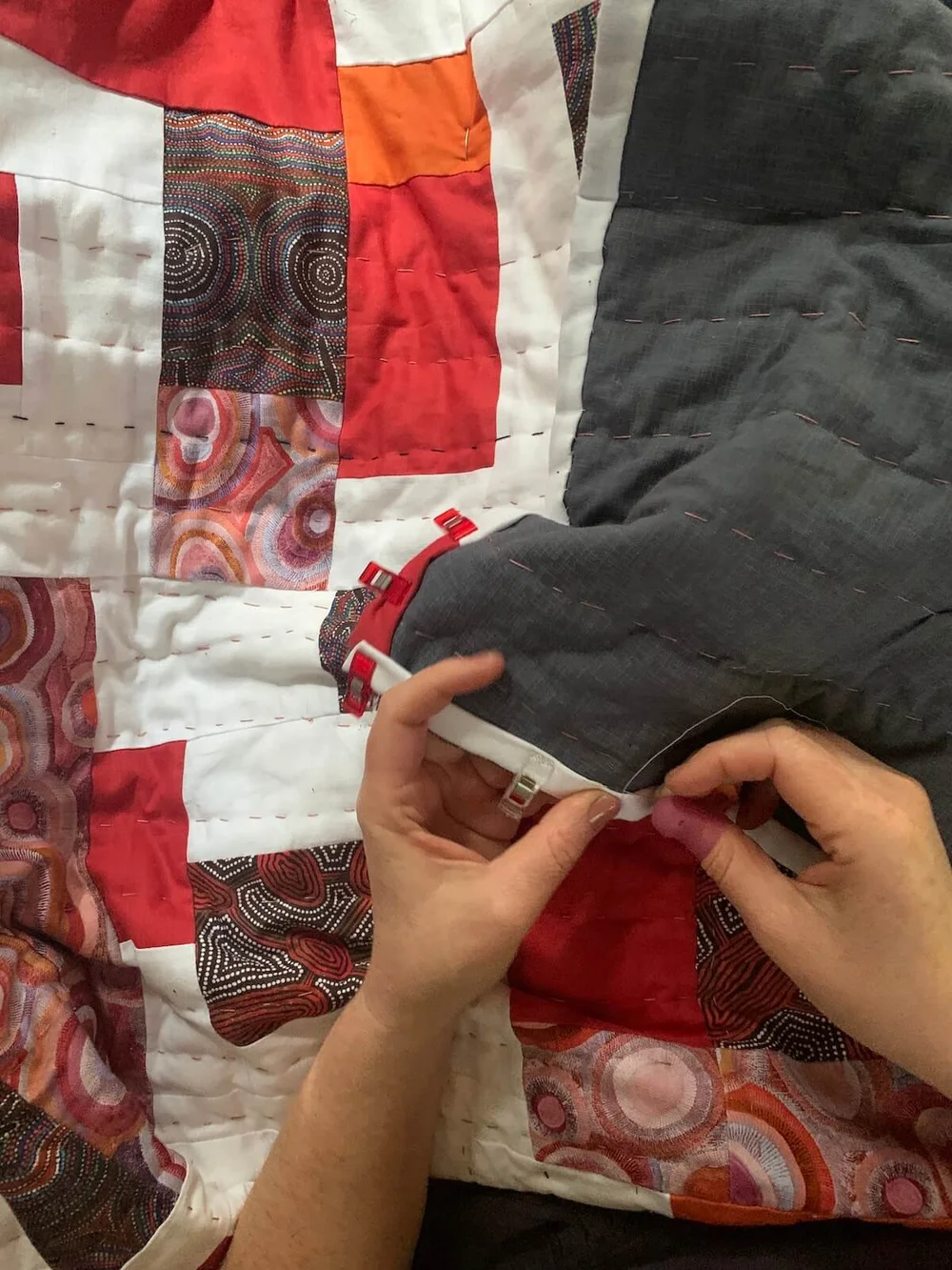 How to make an improvisational quilt with a pattern — petalplum