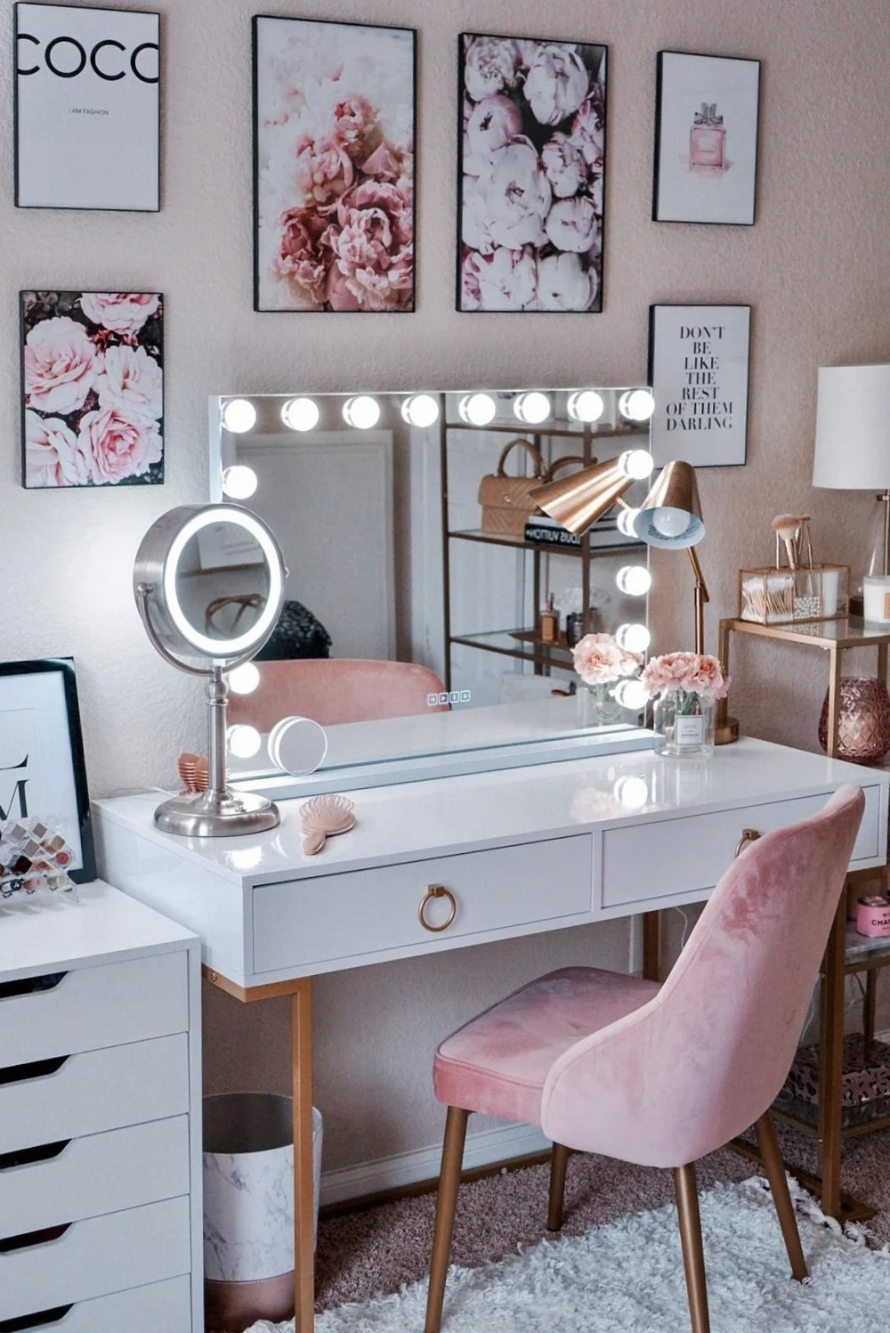 Vanity Ideas: How I Styled My Beauty Room on a Budget — Avery Carrier ...