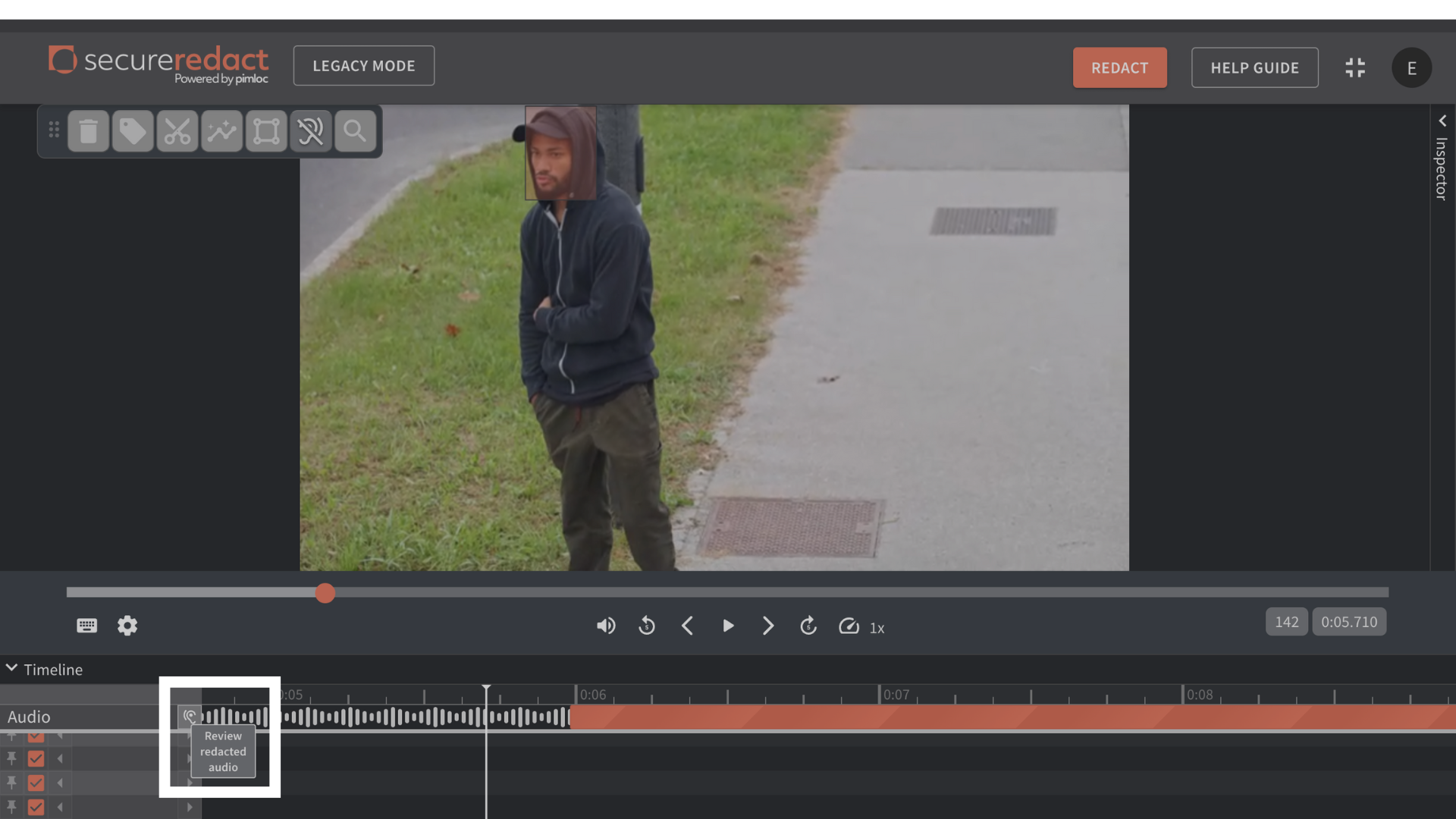 Secure Redact Help: Audio redaction — SecureRedact