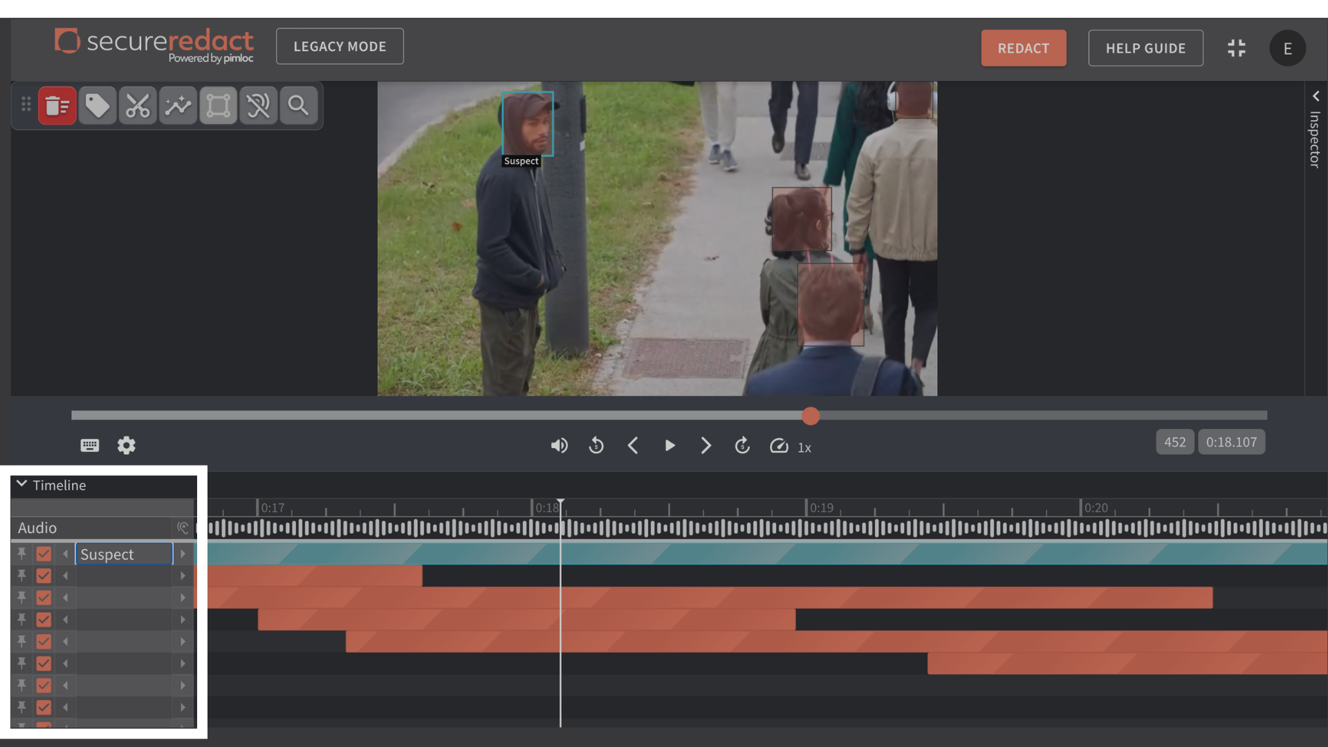 Secure Redact Help: Timeline — SecureRedact