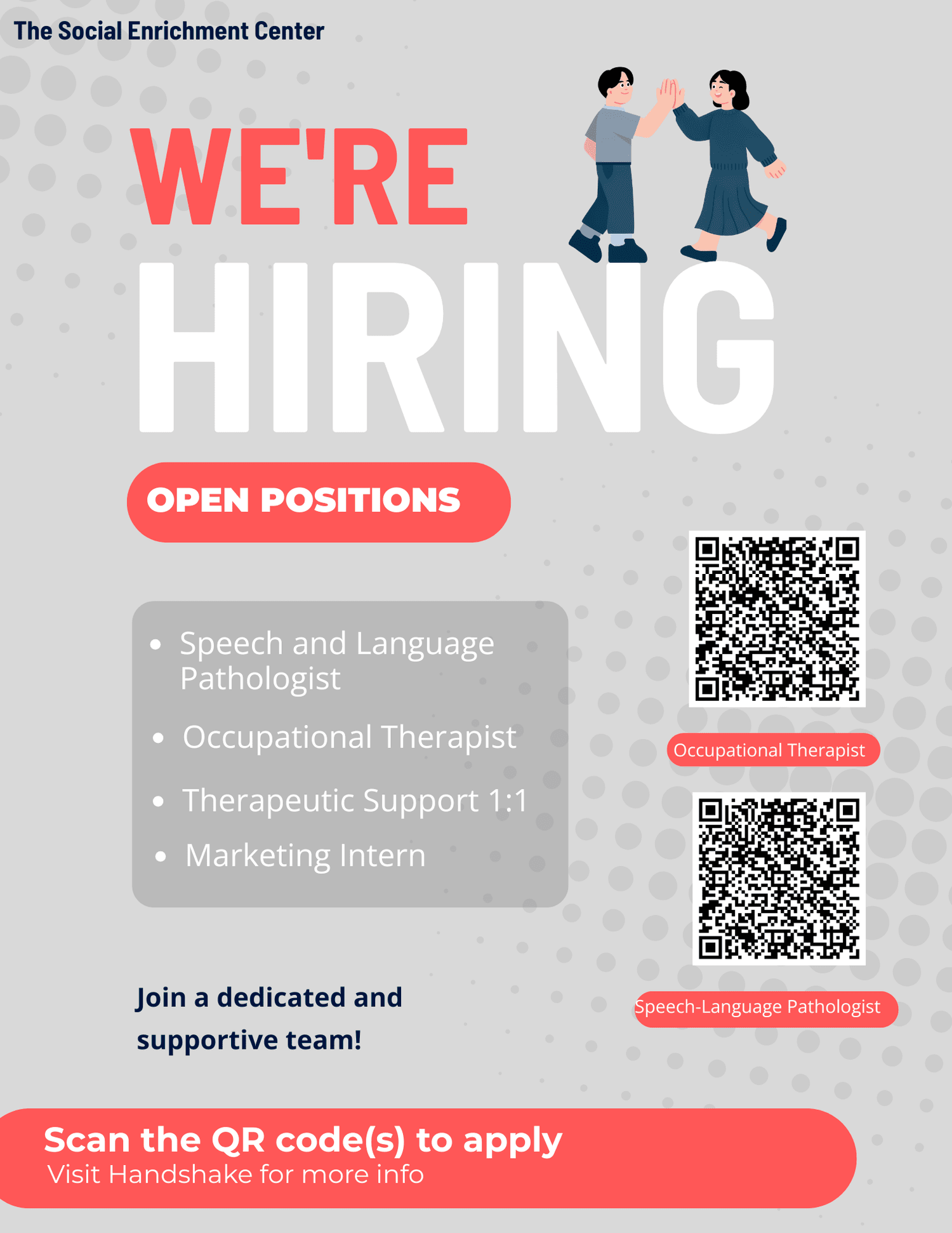 We're Hiring! — Social Enrichment Center