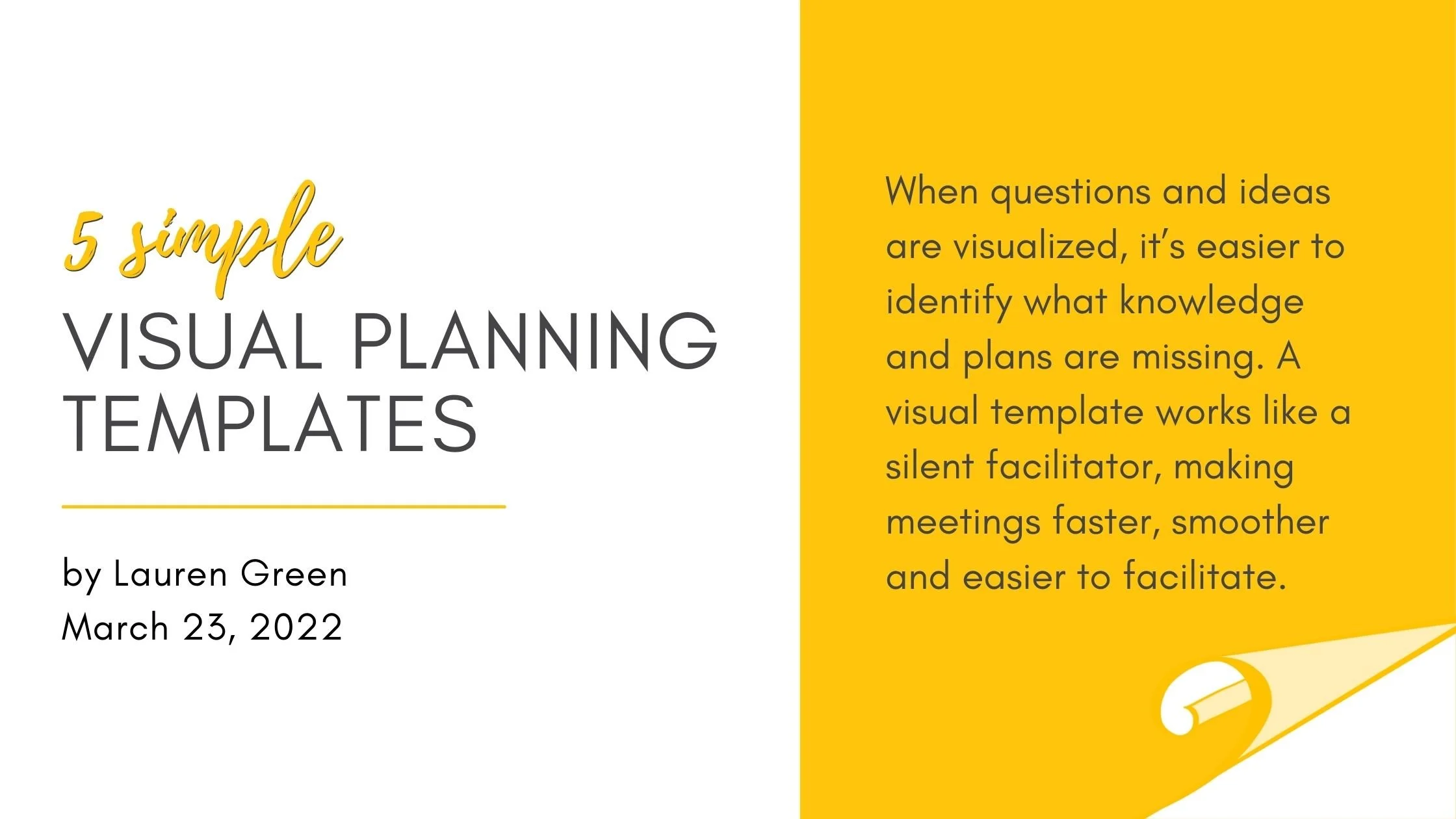 5 Simple Visual Planning Templates — Dancing with Markers