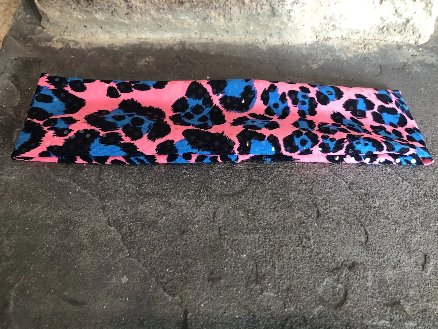 Blue And Pink Cheetah Print