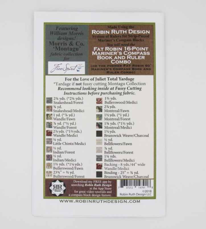 Livret et règle pour “Fat Robin 16-point Mariner’s Compass” à 60° par ...