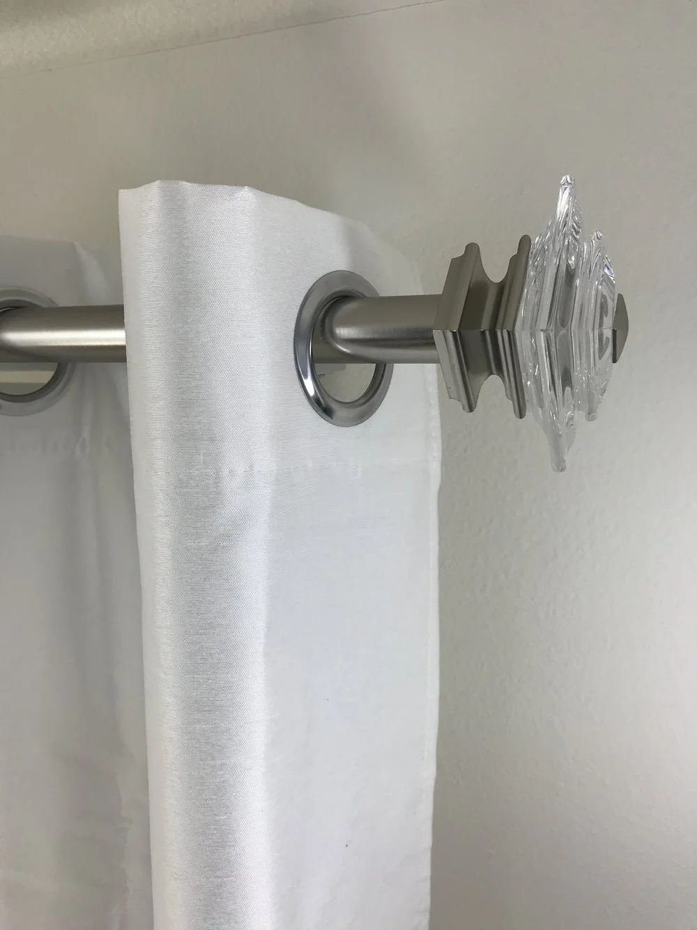 No Drill Brackets - Hang curtains over blinds, sliding glass door ...