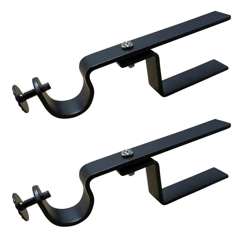 Mini Blinds Curtain Rod Bracket Attachment. Hang Curtains without ...