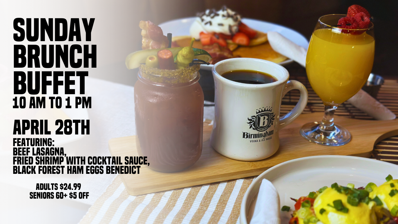BRUNCH — Birmingham's Vodka & Ale House