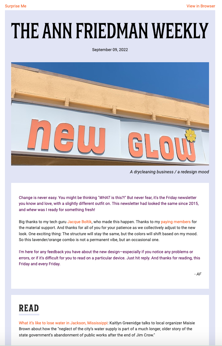 The Ann Friedman Weekly — ANN FRIEDMAN