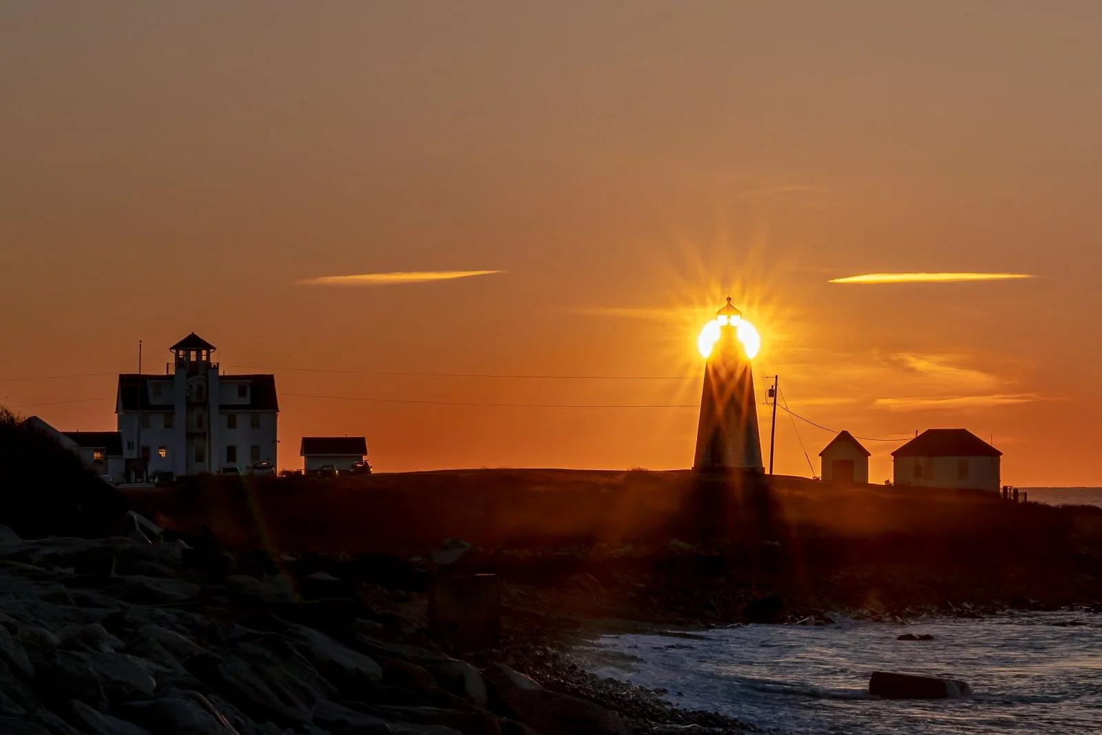 Sunrise at Pt. Judith Lighthouse — BlueHour Photo Ventures