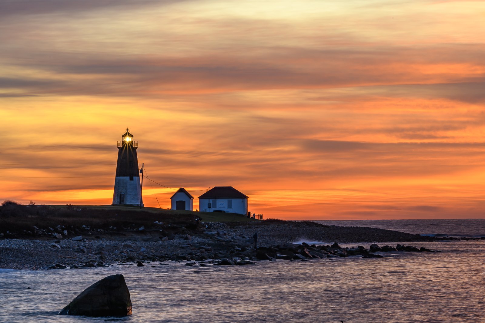 Sunrise at Pt. Judith Lighthouse — BlueHour Photo Ventures