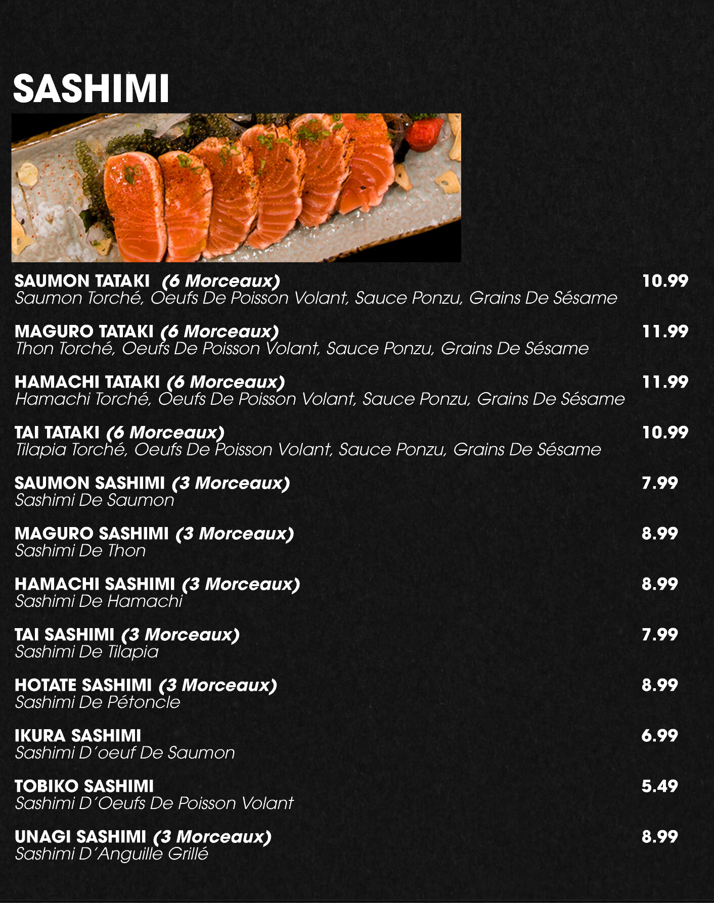 Menu — YEN SUSHI & POKÉ