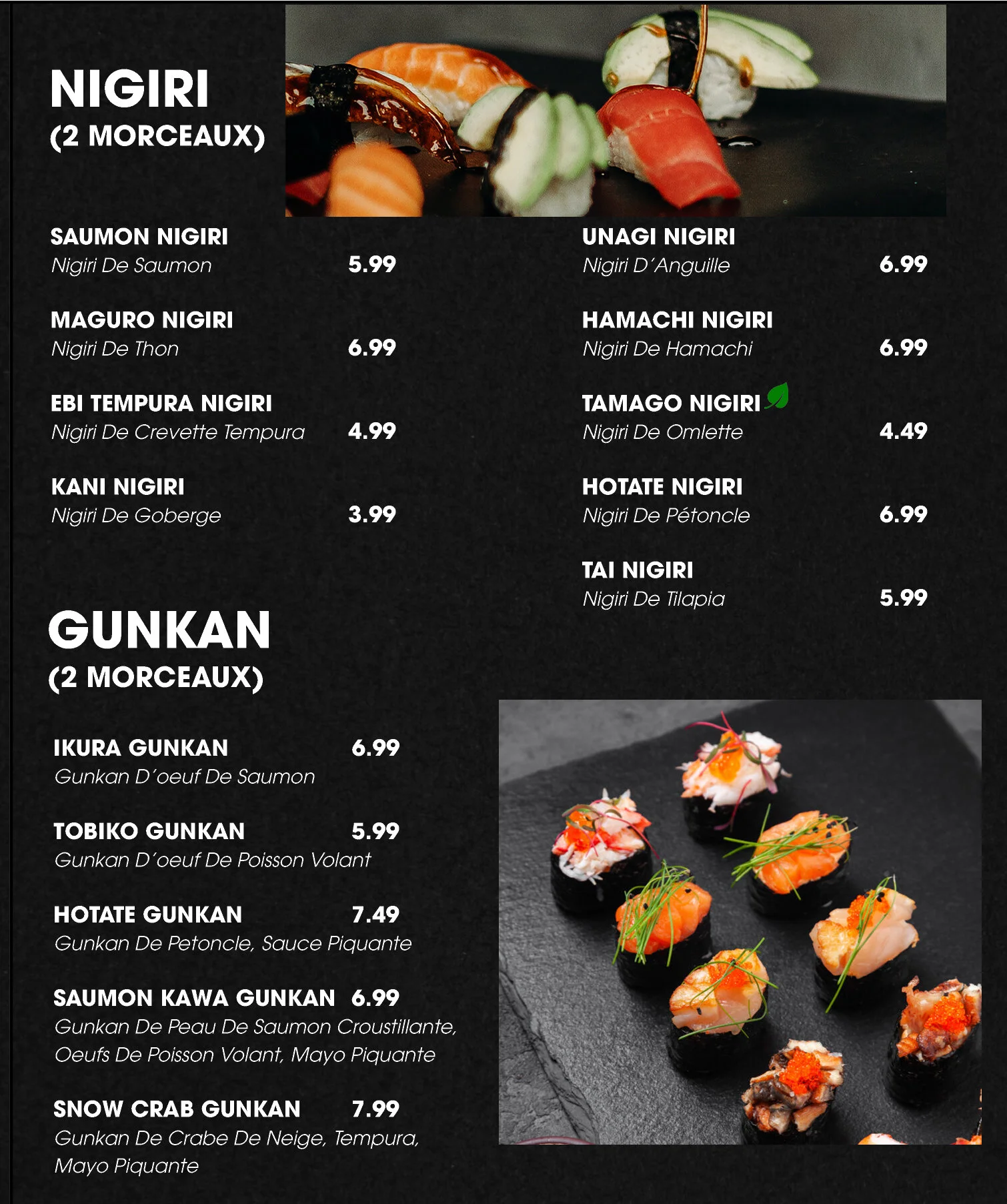 Menu — YEN SUSHI & POKÉ