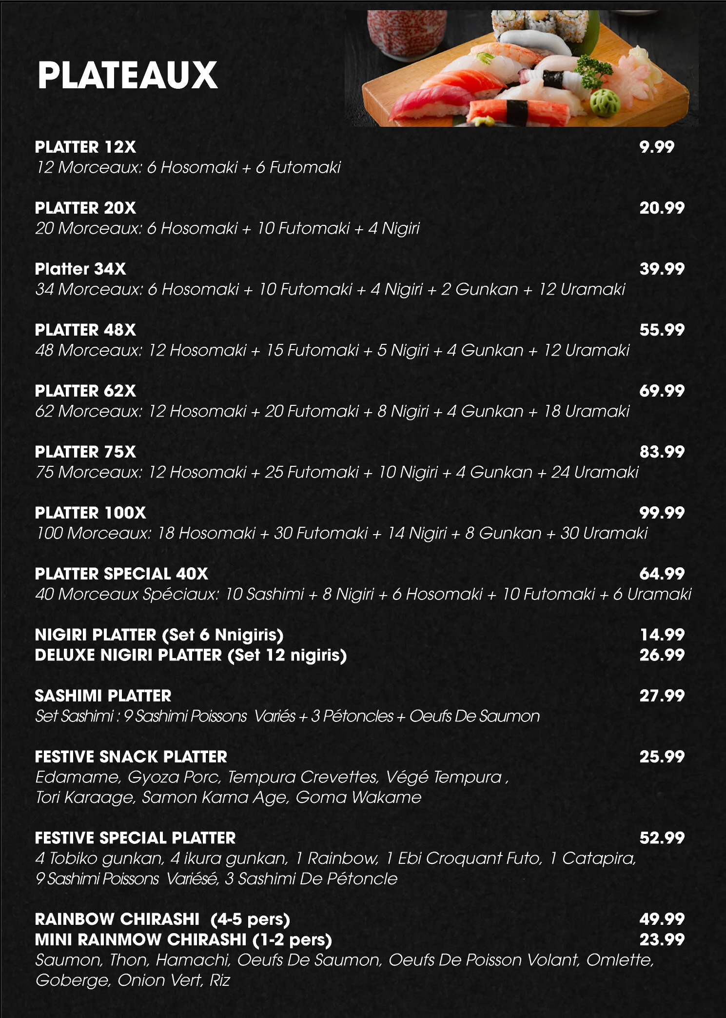 Menu — YEN SUSHI & POKÉ