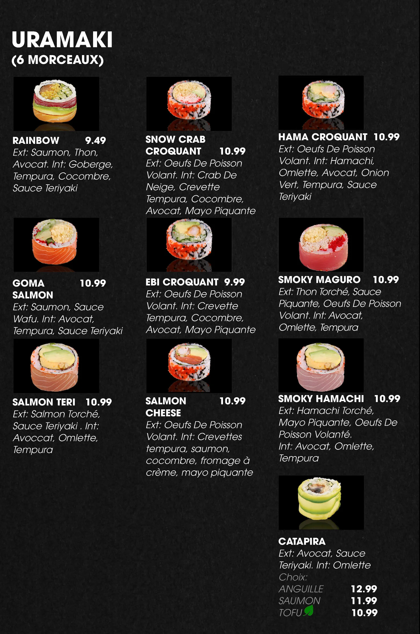 Menu — YEN SUSHI & POKÉ