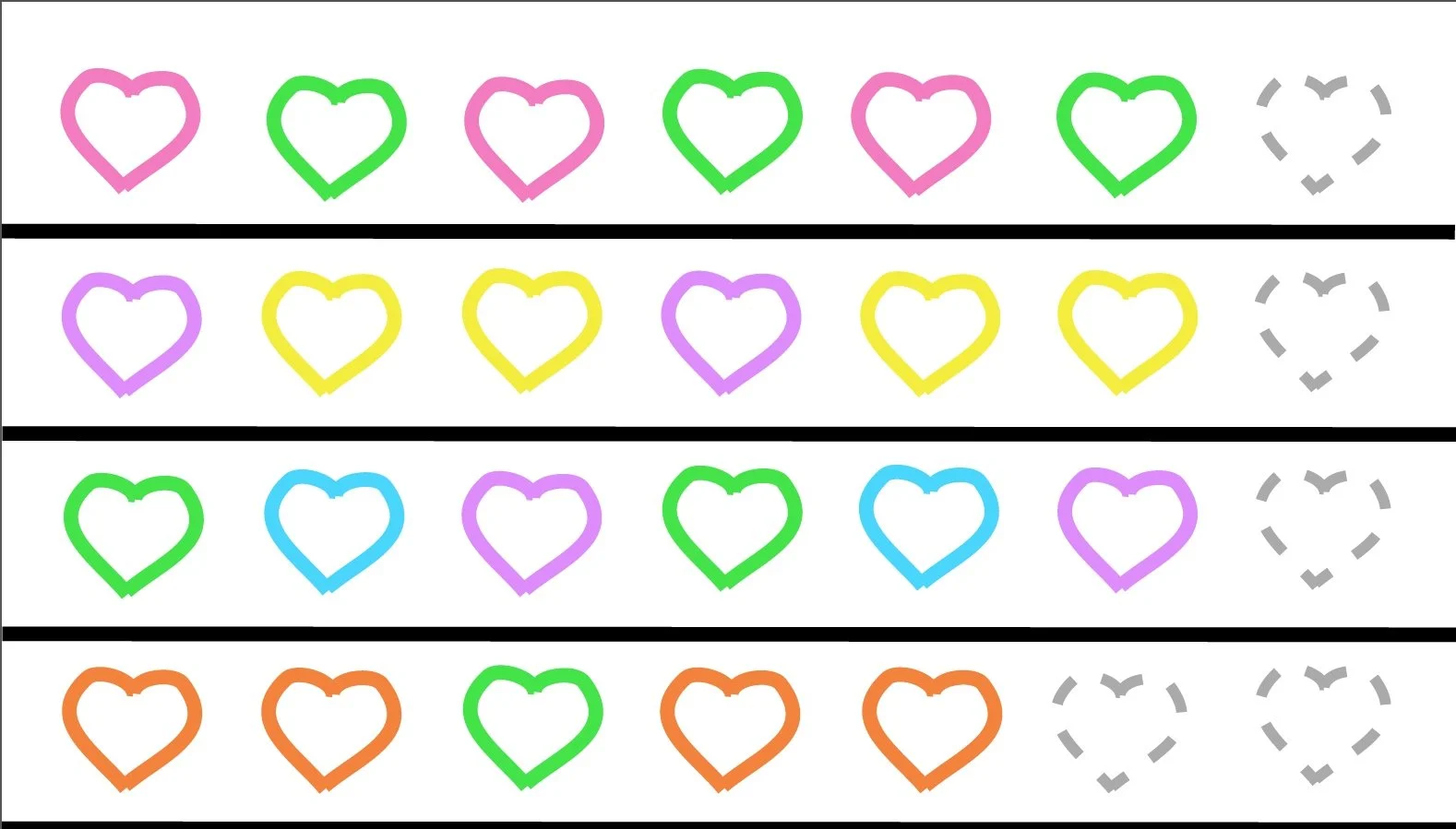 Making Patterns with Candy Hearts and Free Printables — Learning Here ...