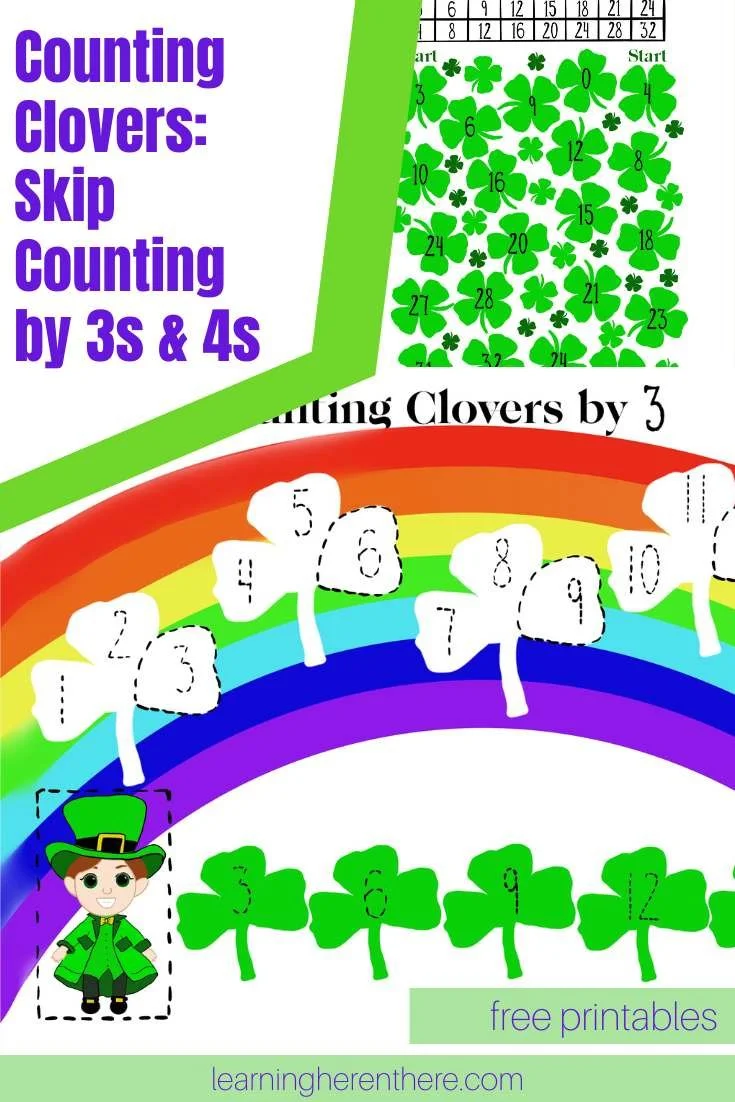 Counting Clovers: Skip Counting by 3s and 4s — Learning Here and There