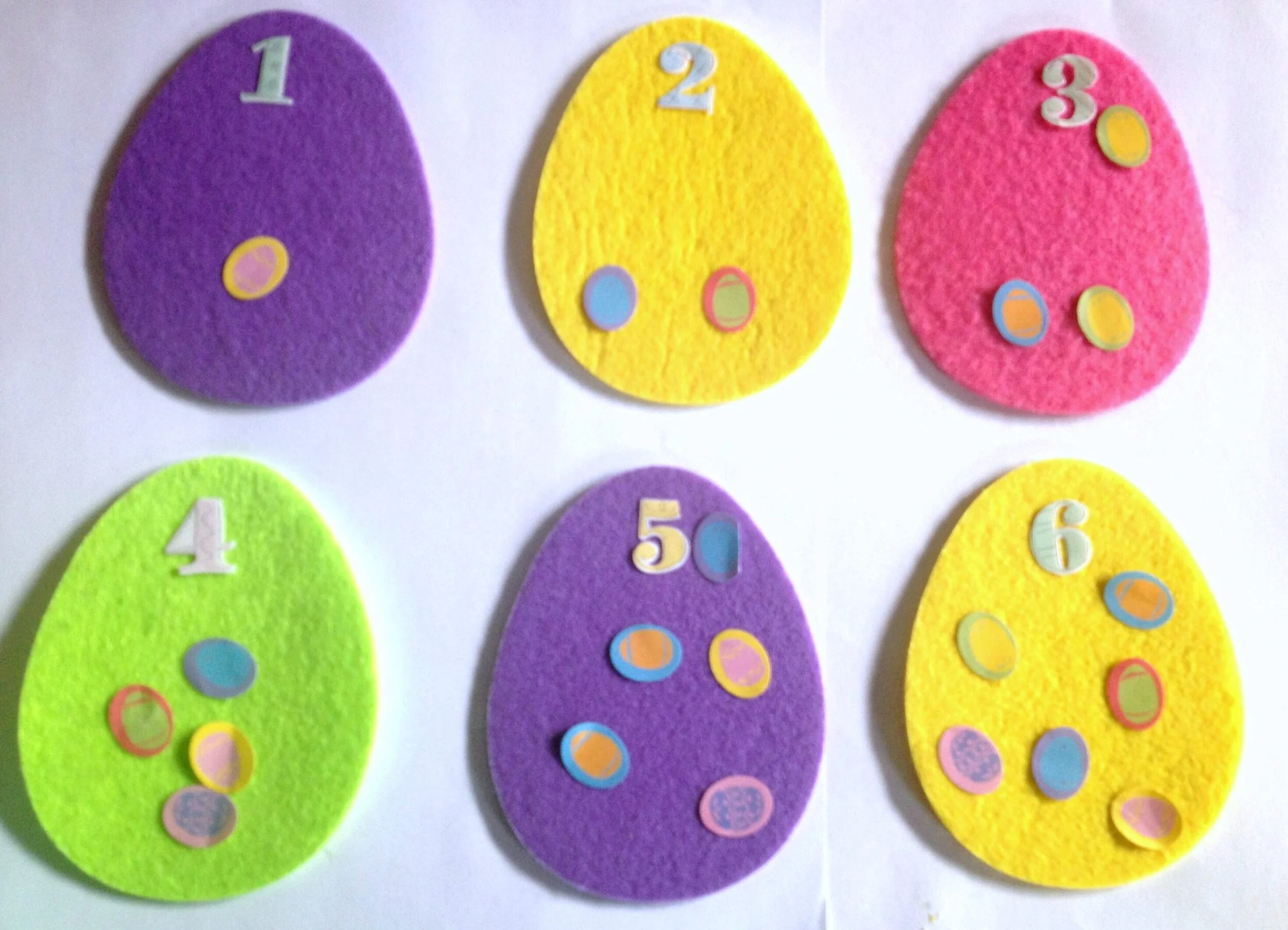 Counting with Felt Easter Eggs — Learning Here and There