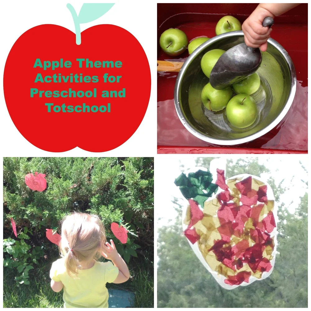 Apple Themed Toddler and Preschool Activities — Learning Here and There
