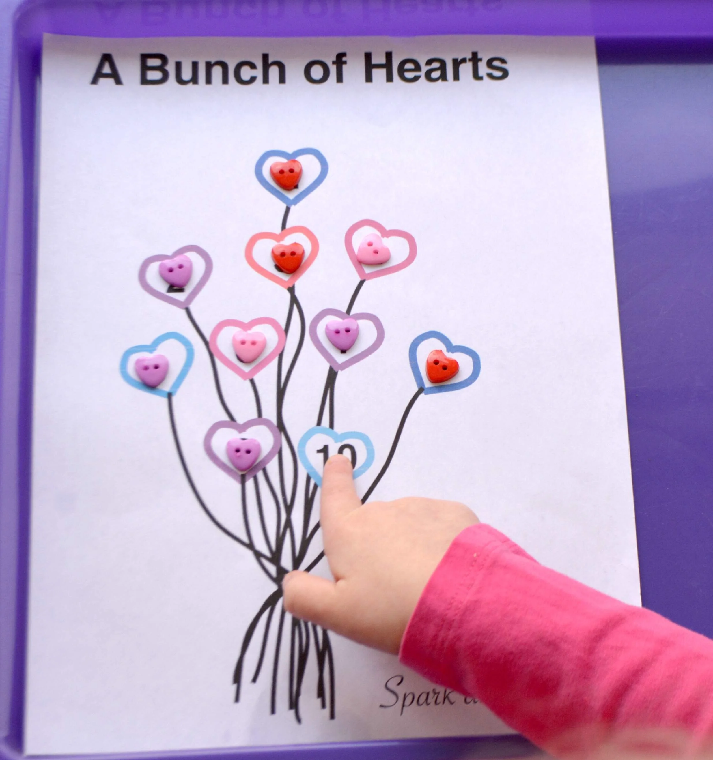 Counting with Hearts Printables — Learning Here and There