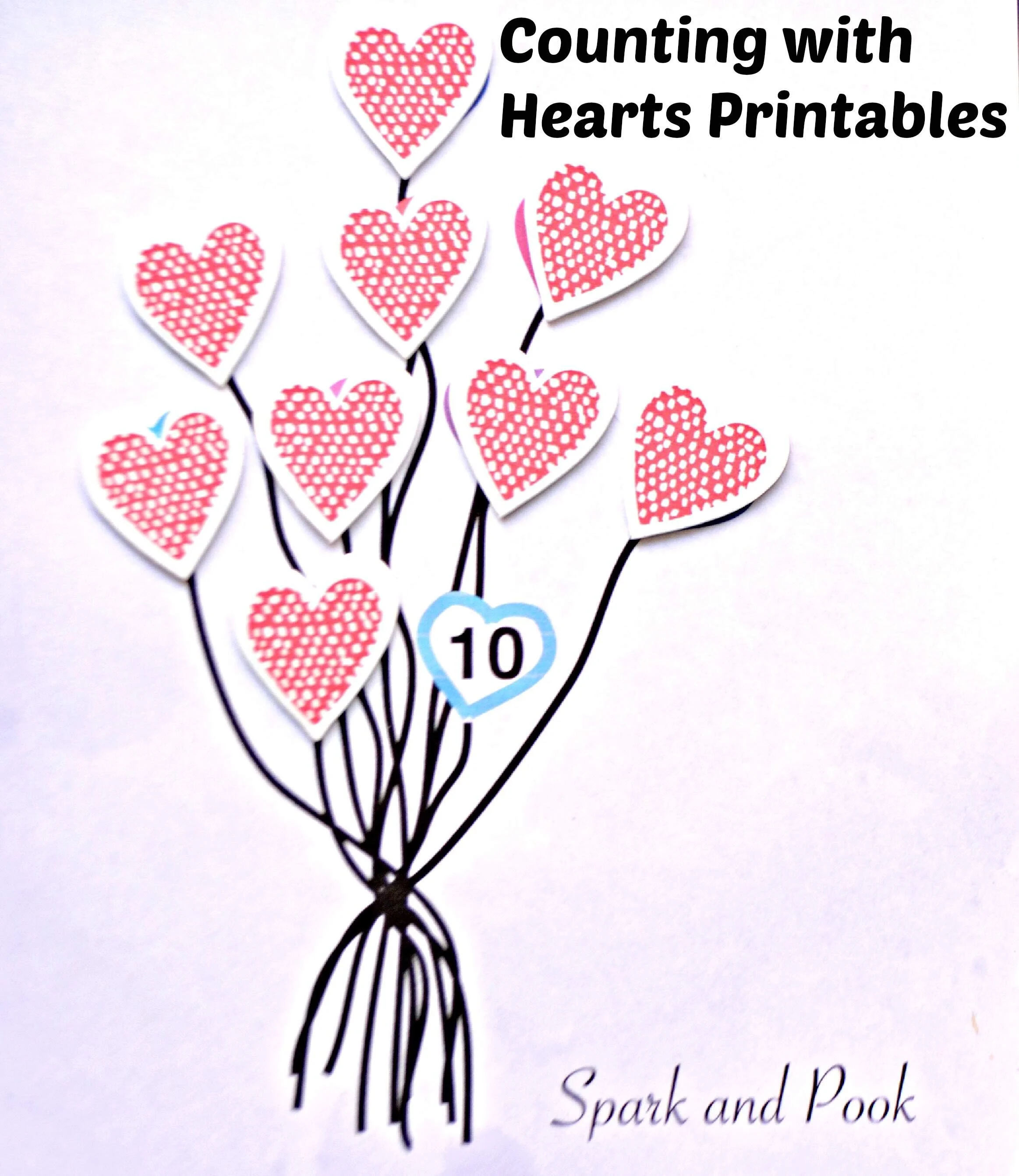 Counting with Hearts Printables — Learning Here and There