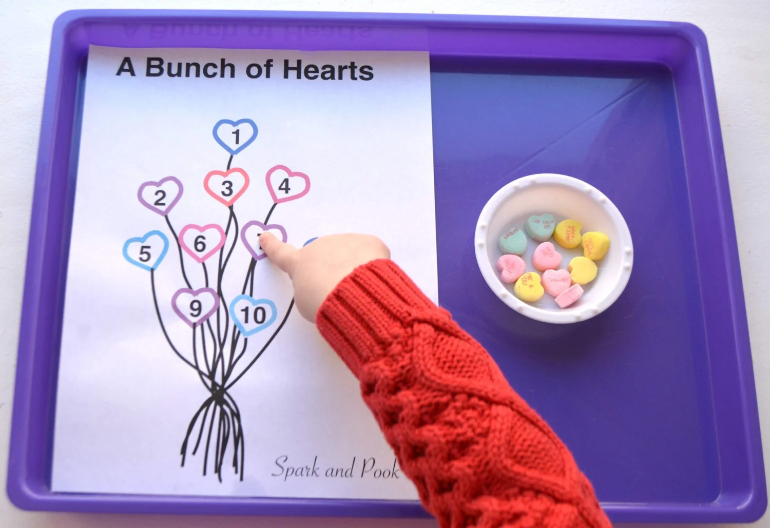 Counting with Hearts Printables — Learning Here and There