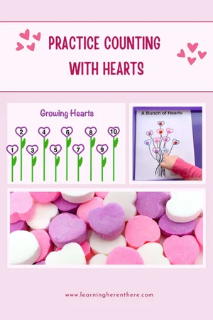 Counting with Hearts Printables — Learning Here and There