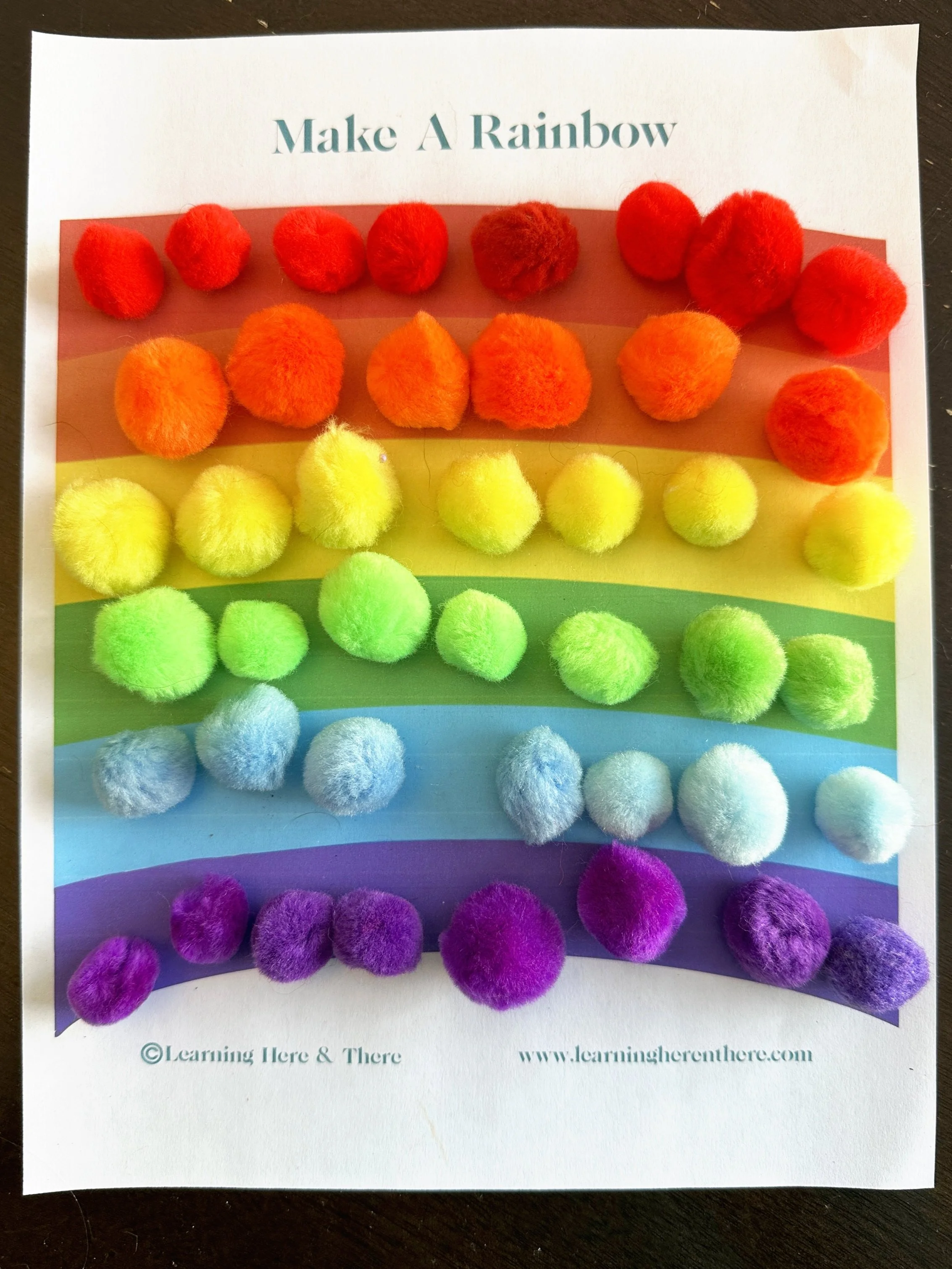 Thread a Rainbow Busy Bag — Learning Here and There