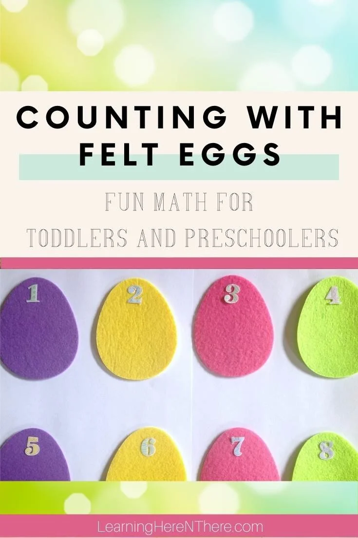 Counting with Felt Easter Eggs — Learning Here and There