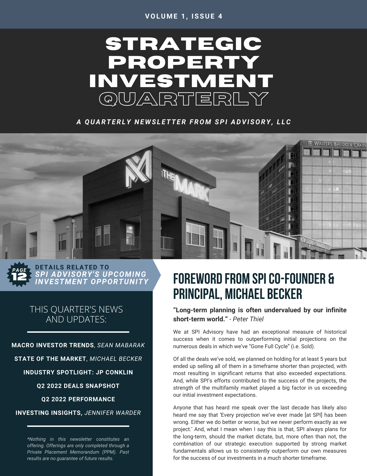 SPI Advisory | Multifamily Investment Strategies, Simplified.