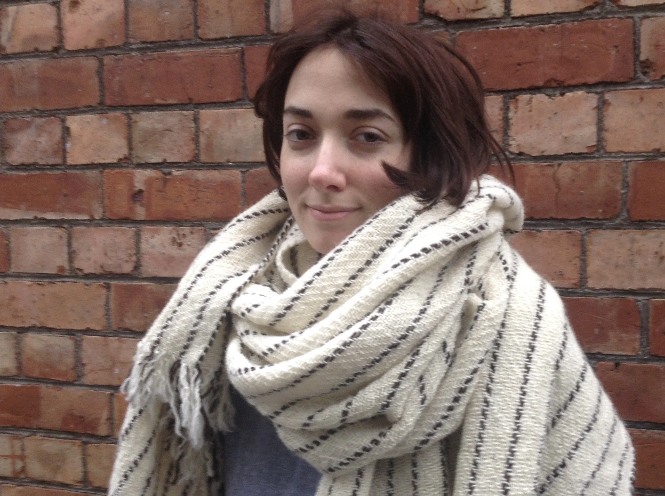 100% Pure British Wool Welsh Black and Jacob Shepherds Check Shawl ...