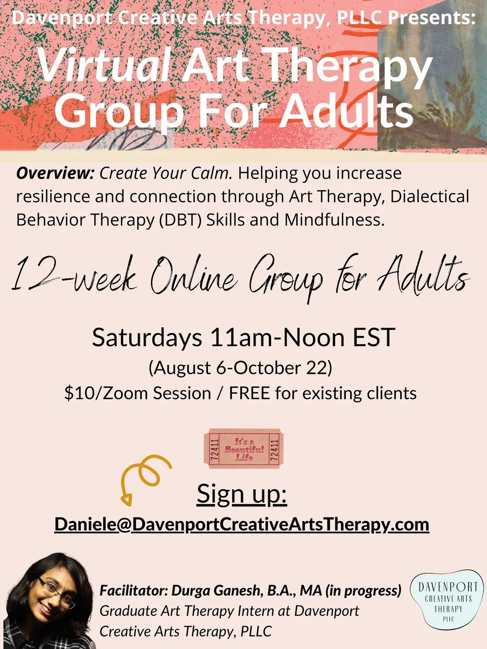 Art Therapy Groups in Westchester • Davenport Creative Arts Therapy, PLLC