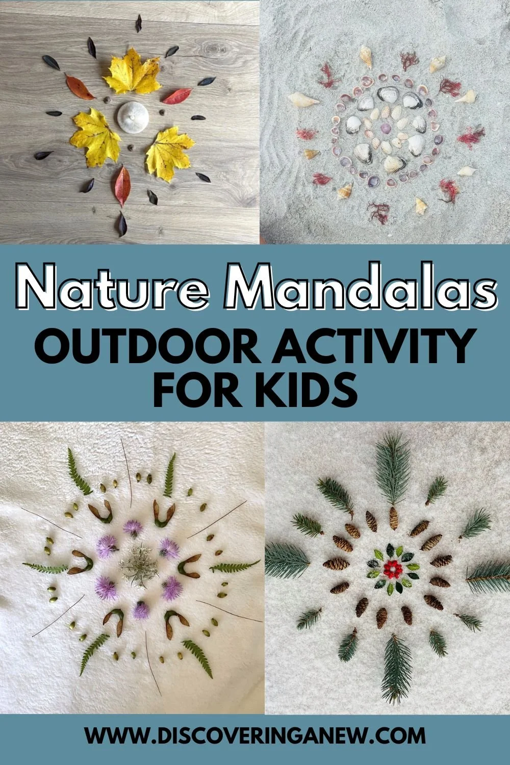 Nature Mandalas: Outdoor Activity for Kids — discovering anew
