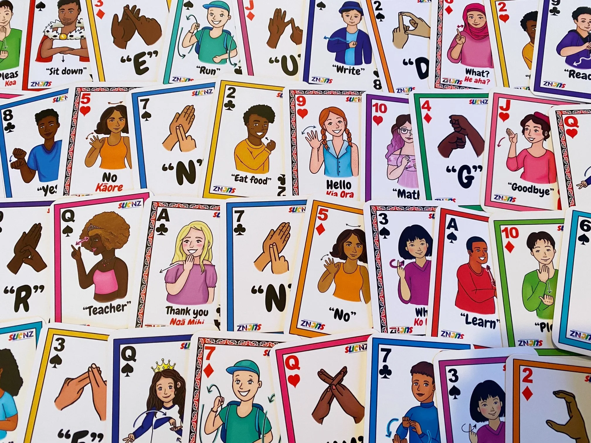 Buy sign language interactive playing cards — SLICNZ