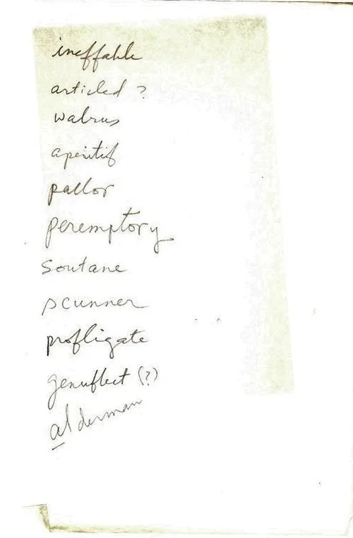 ineffable... profligate... genuflect (?) — Dappled Things