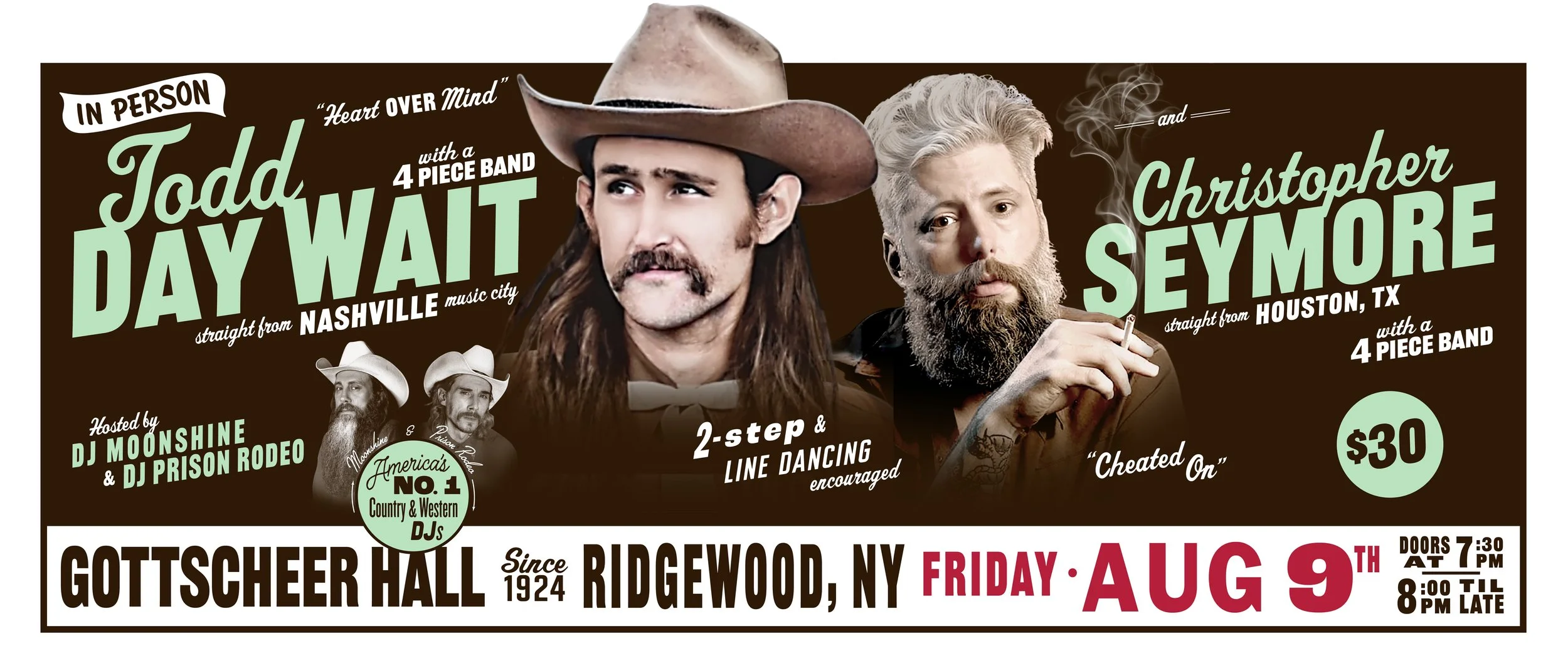 DJ Moonshine & DJ Prison Rodeo presents Honky Tonkin' in Queens