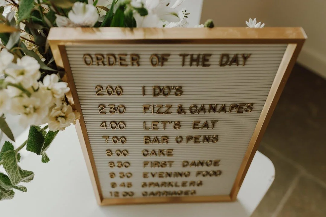 Daytime wedding timeline | Honestweddingadvice.com