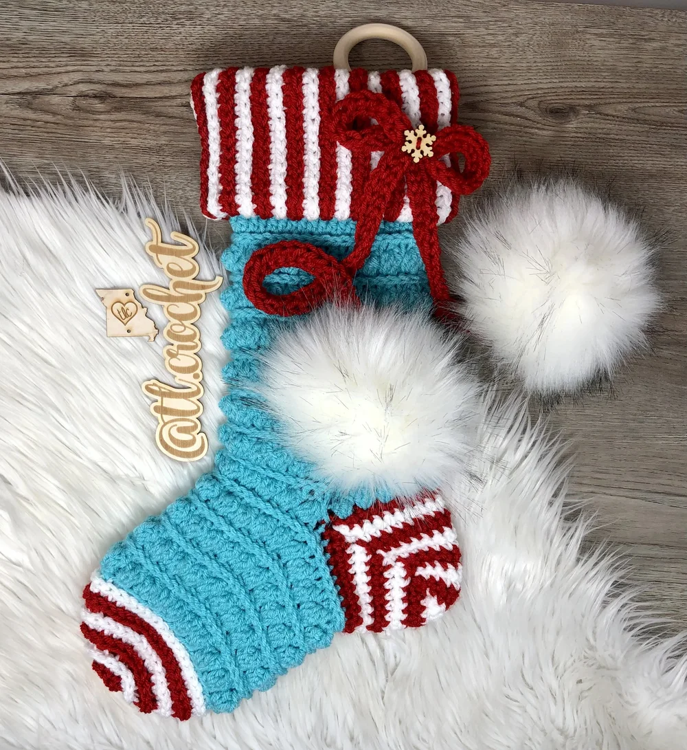 Tangled Stocking Crochet Pattern — tlcrochet