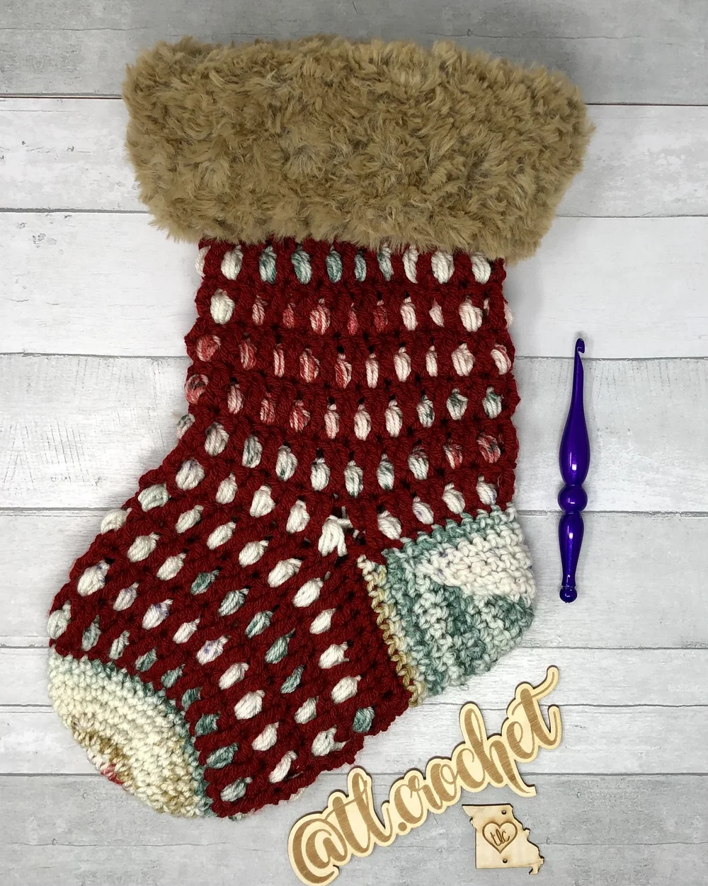 Tangled Stocking Crochet Pattern — tlcrochet