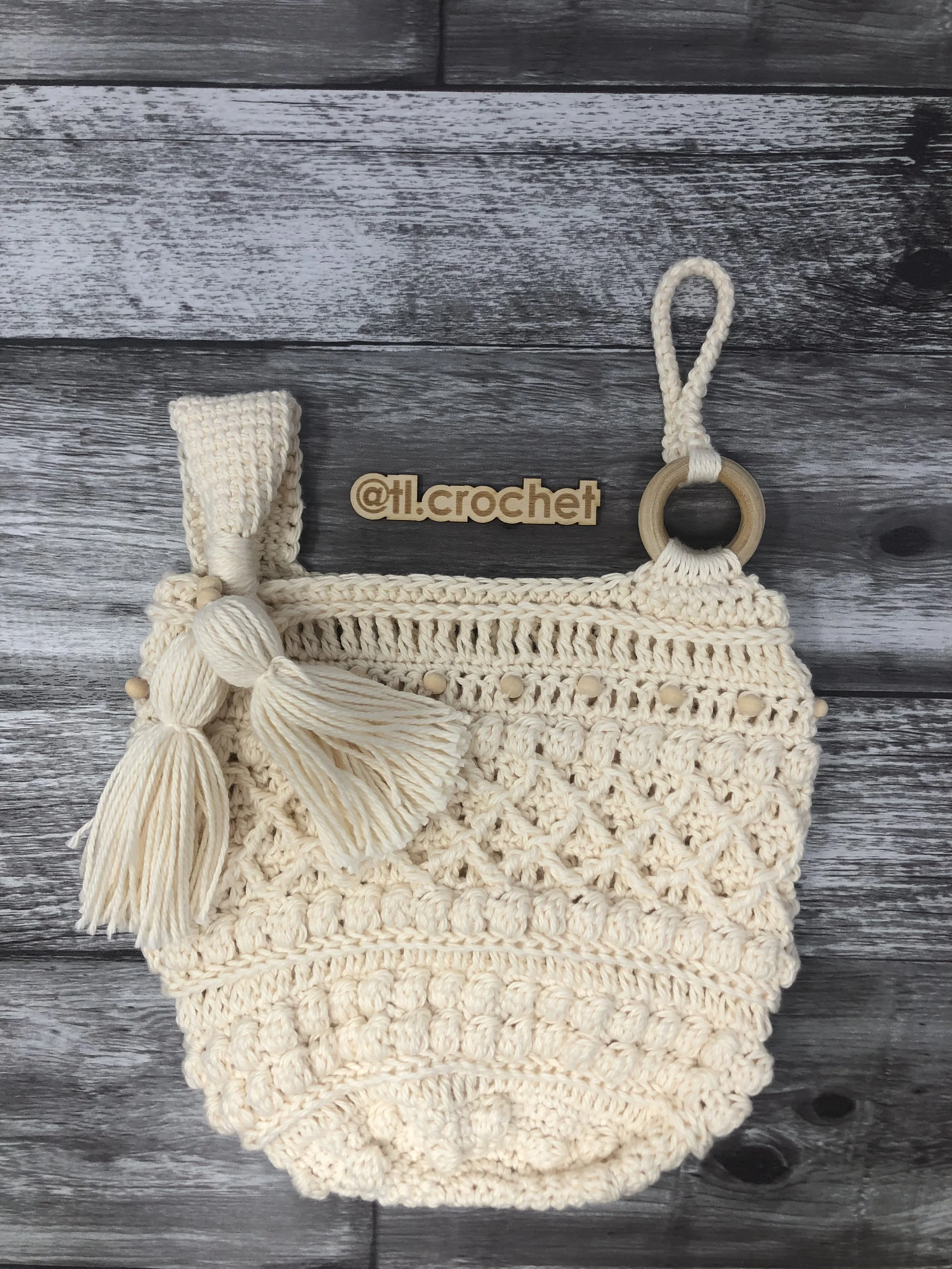 Boho Beaded JK Bridal Bag — tlcrochet