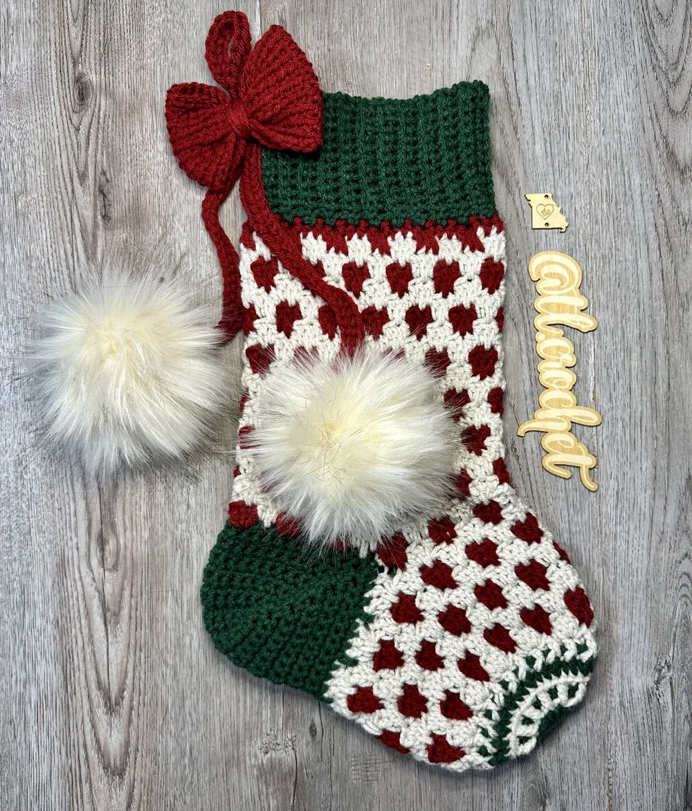 Tangled Stocking Crochet Pattern — tlcrochet