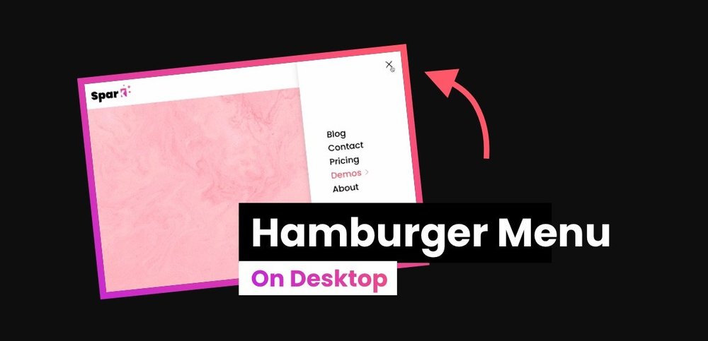 How to Display the Hamburger Menu on Desktop in Squarespace
